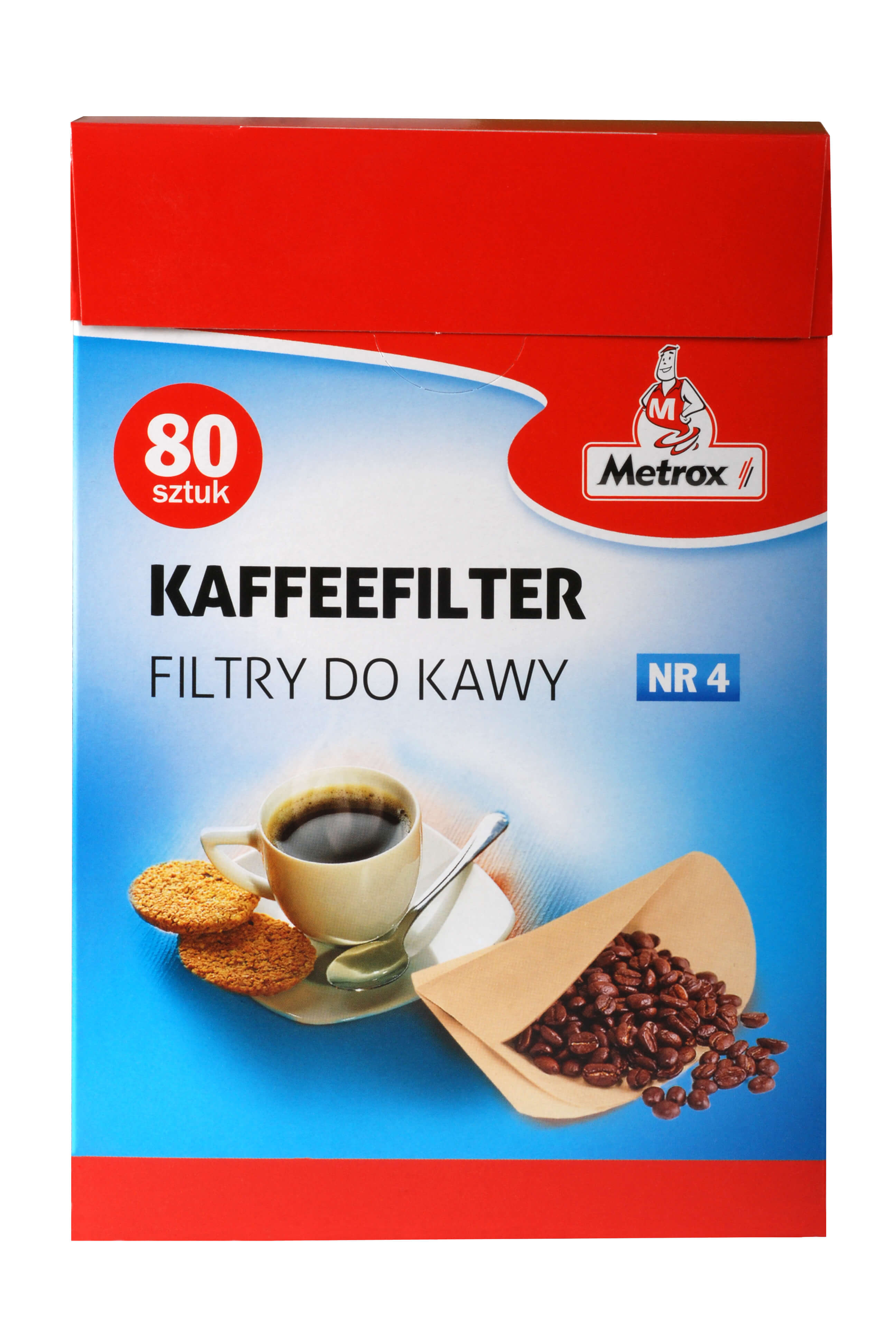 Filtry papierowe do ekspresów do kawy 1x4 Metrox