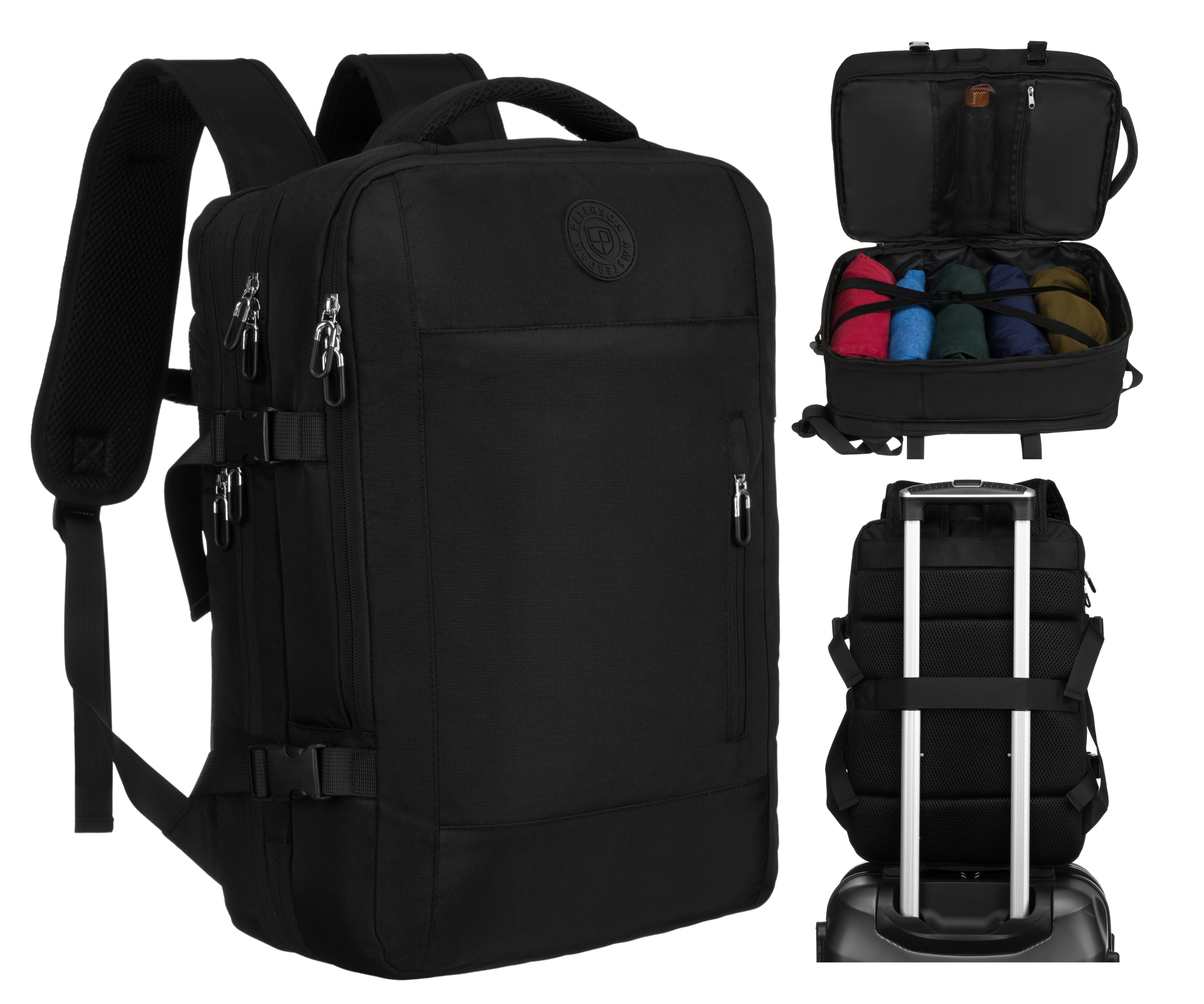 Plecak podróżny PTN 24421-5074 Black | plecak miejski