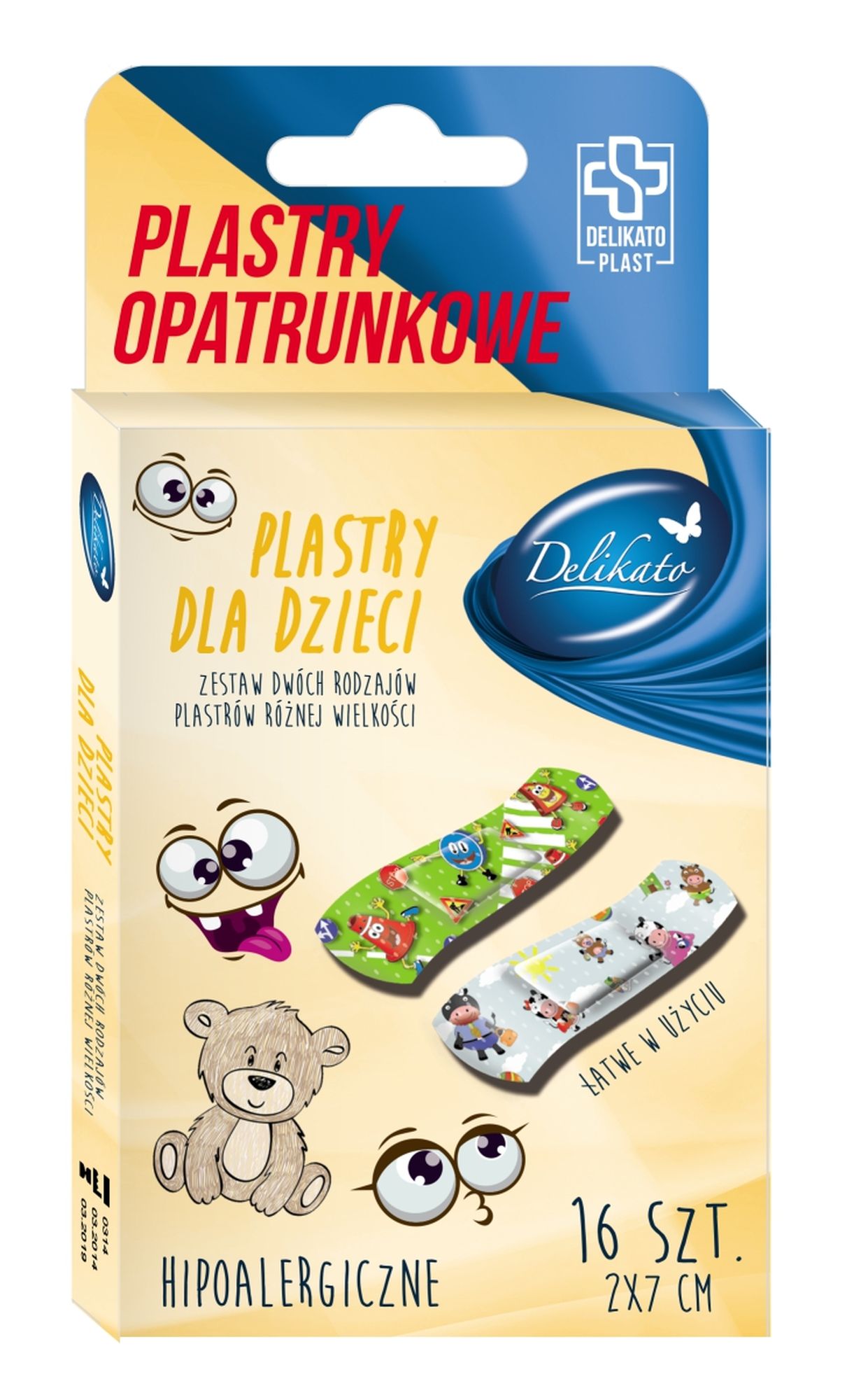 Delikato Plastry dla dzieci 16 sztuk | T204-002-0182028