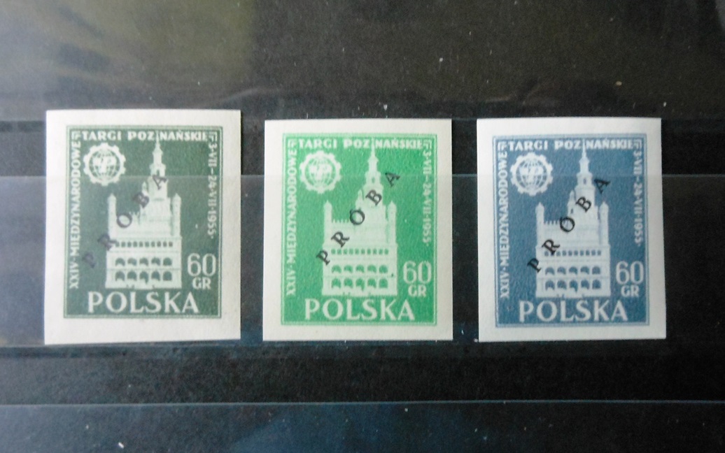 Poland 1955 Reprints with overprint PROOF with guarantee ...