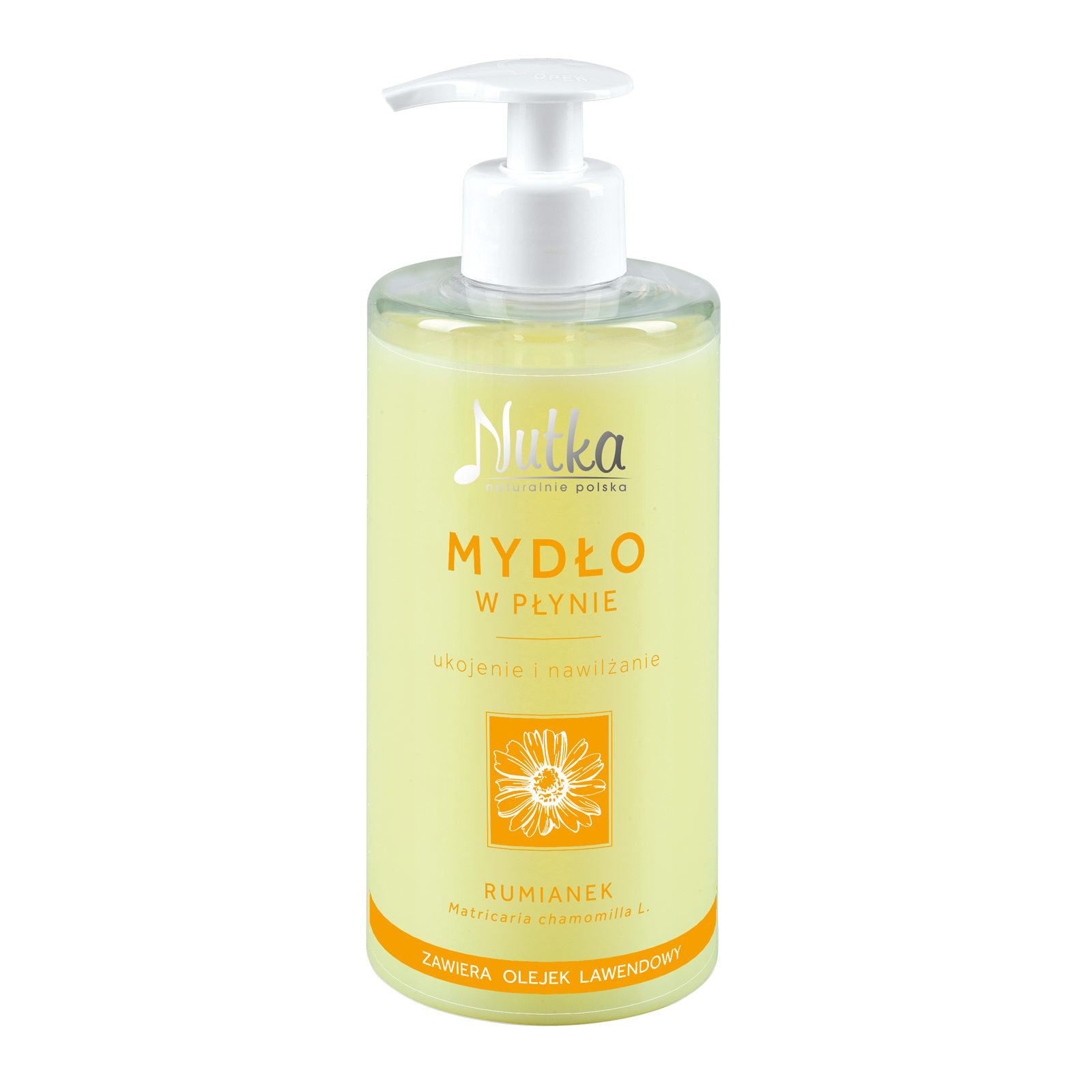 NUTKA Mydło w Płynie RUMIANEK 400 ml – Łagodzące i Nawilżające