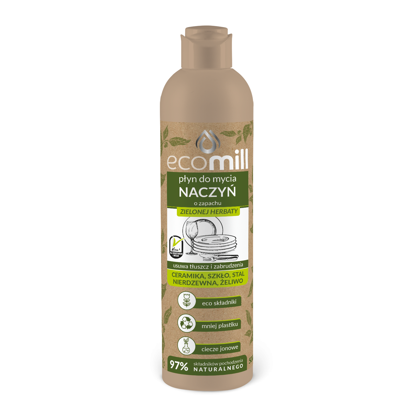 ECOMILL płyn do mycia naczyń ZIELONA HERBATA - 500 ml | T115-002-0173993