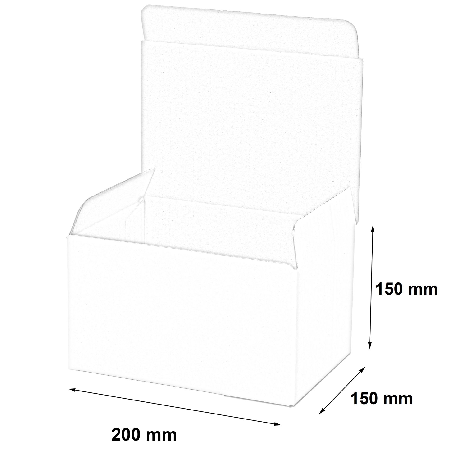 karton fasonowe 200x150x150mm białe 100szt.