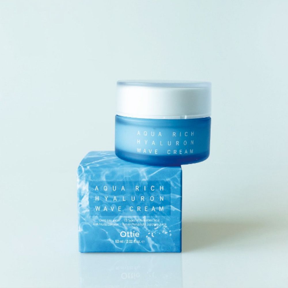 OTTIE Aqua Rich Hyaluron Wave Cream | Nawilżający Krem do Twarzy